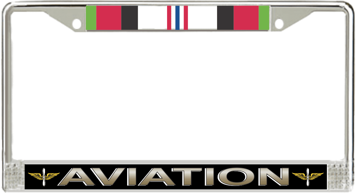 U.S. Army Aviation Afghanistan Veteran License Plate Frame