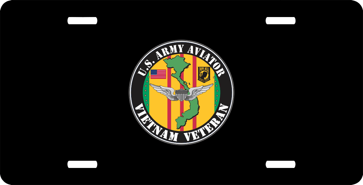 U.S. Army Aviator Vietnam Veteran License Plate