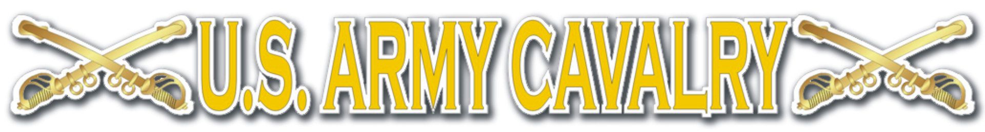 U.S. Army Cavalry Window Strip Sticker