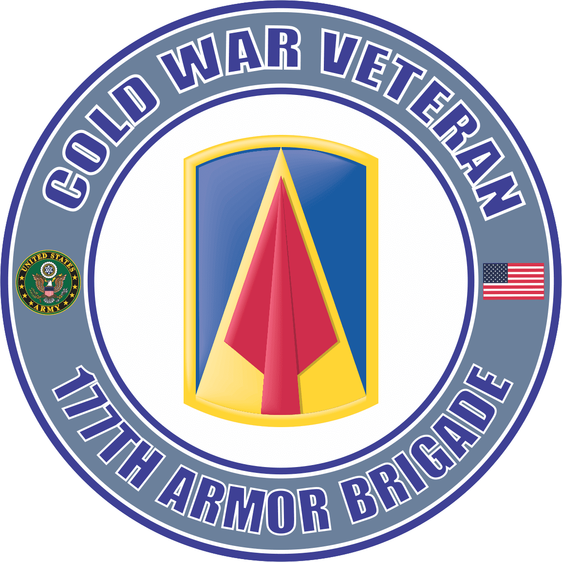 U.S. Army Cold War 177th Armor Brigade Veteran Decal