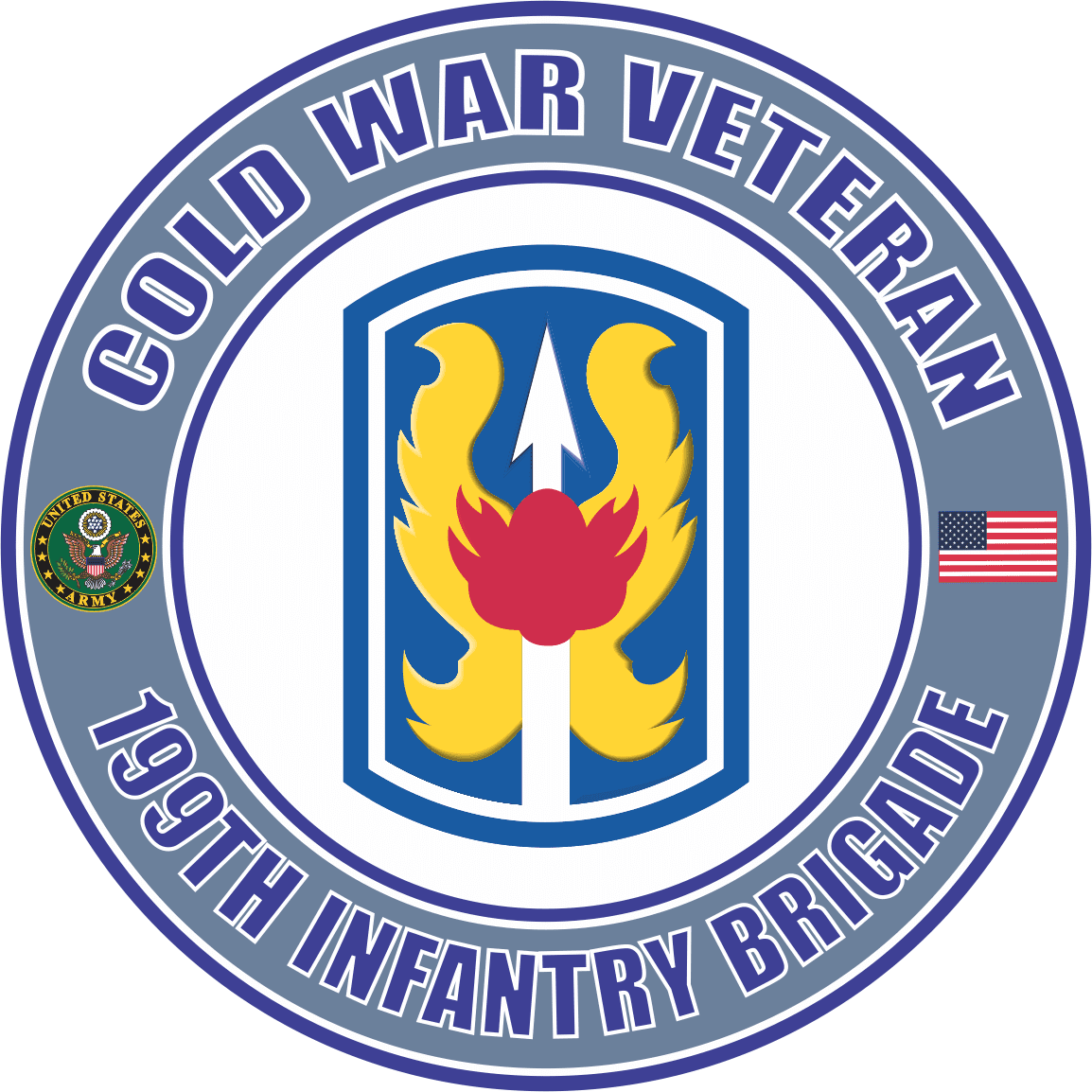 U.S. Army Cold War 199th Infantry Brigade Veteran Decal