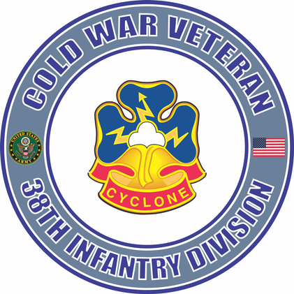 U.S. Army Cold War 38th Infantry Unit Crest Veteran Decal