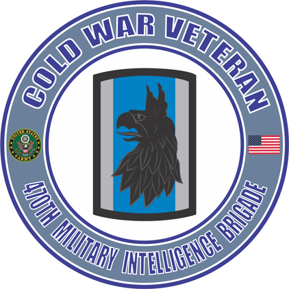 U.S. Army Cold War 470th Military Intelligence Brigade Veteran Decal