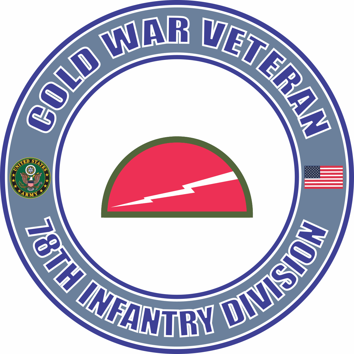 U.S. Army Cold War 78th Division Veteran Decal