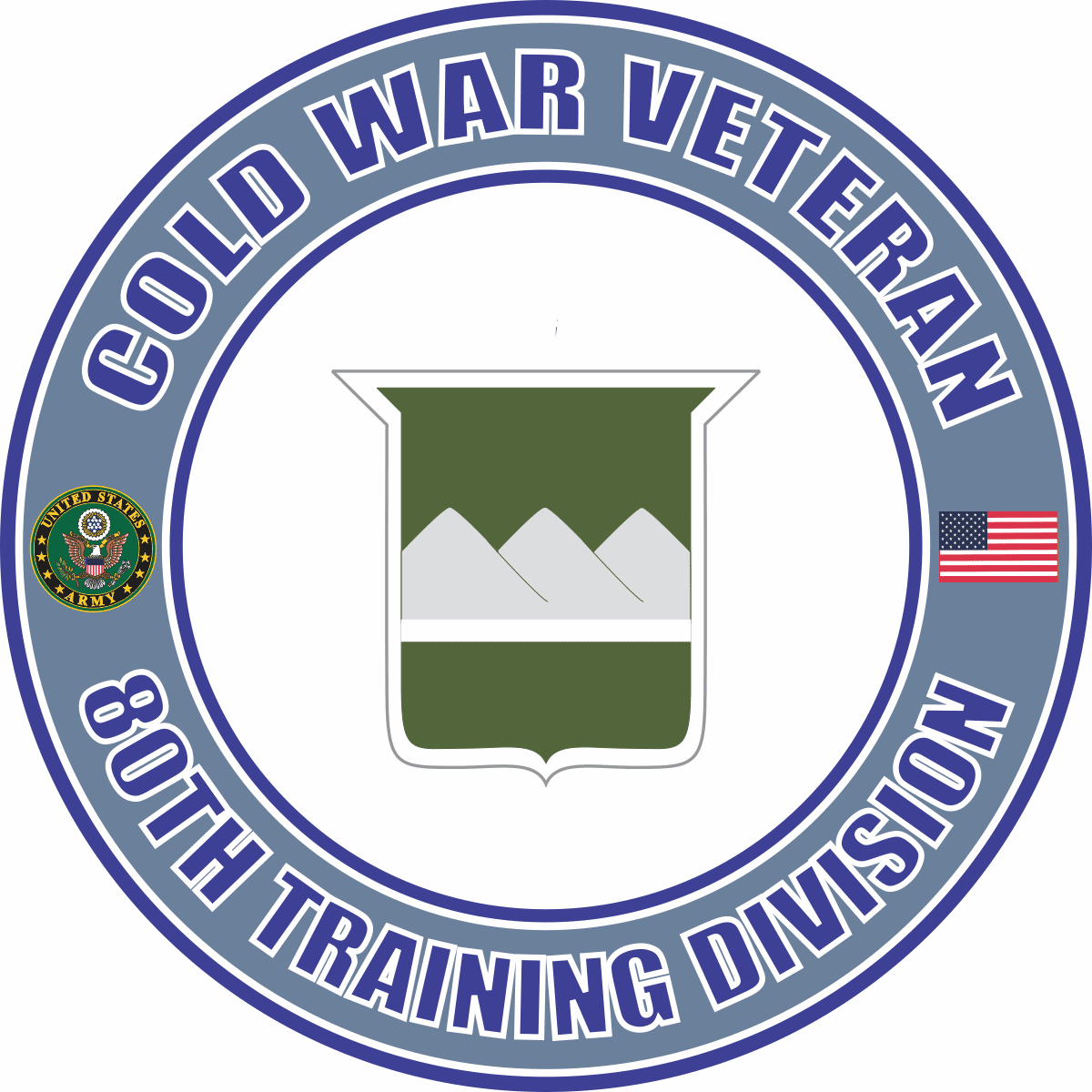 U.S. Army Cold War 80th Training Division Veteran Decal