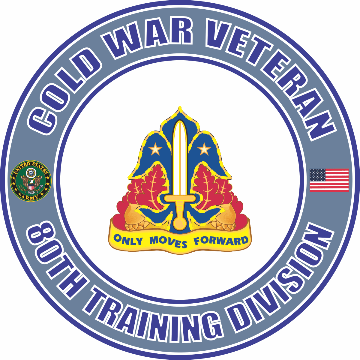 U.S. Army Cold War 80th Training Unit Crest Veteran Decal