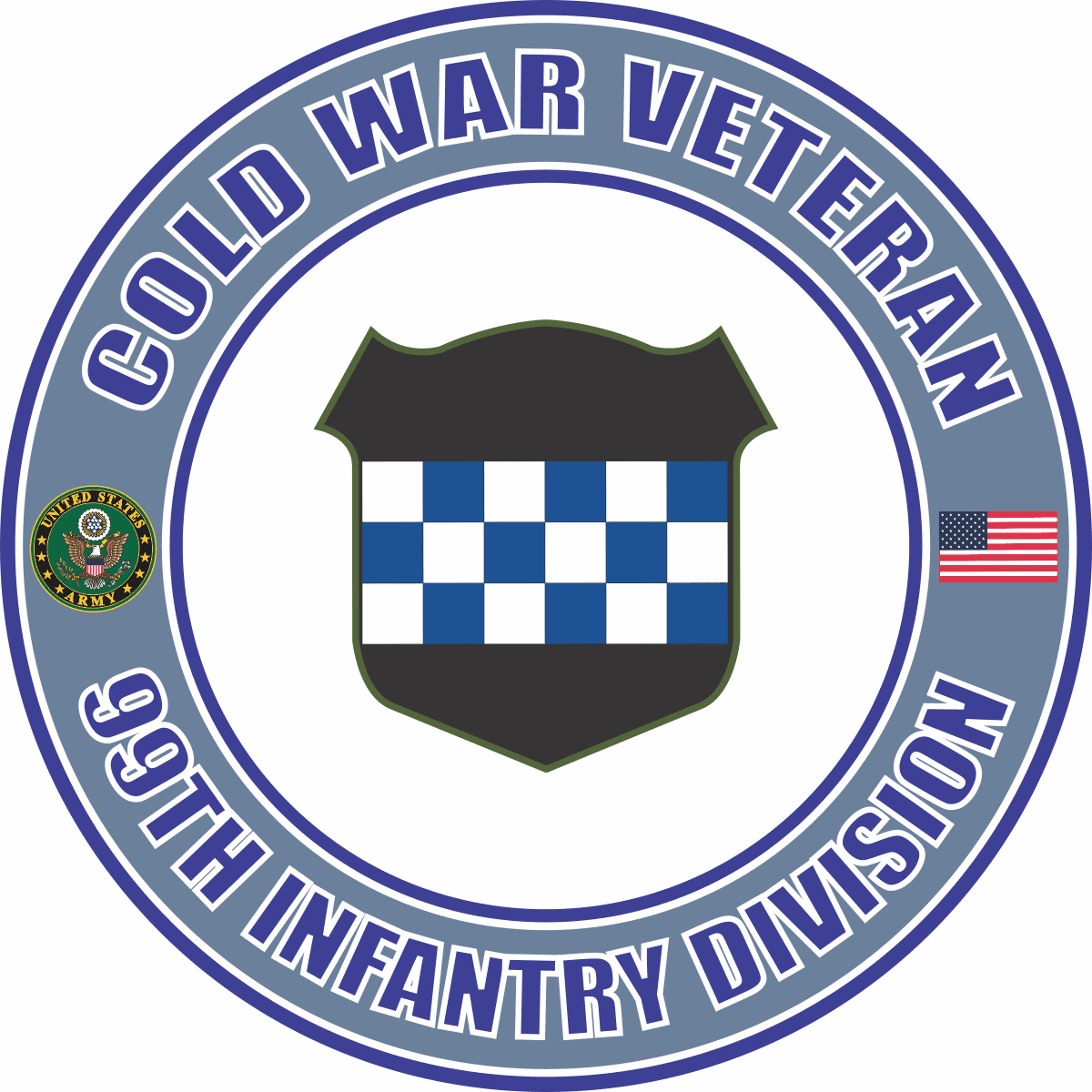U.S. Army Cold War 99th Regional Support Command Veteran Decal