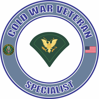 U.S. Army Cold War Army Specialist Veteran Decal