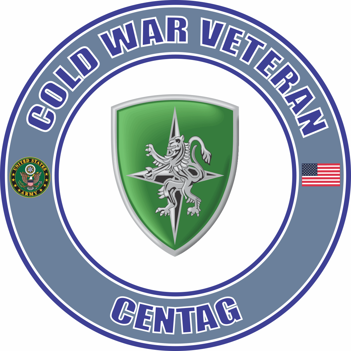 U.S. Army Cold War CENTAG Crest Veteran Decal