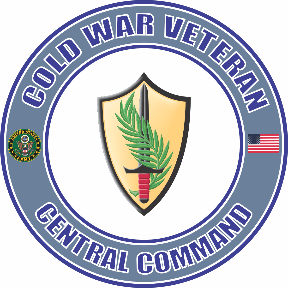 U.S. Army Cold War Element Central Command Veteran Decal