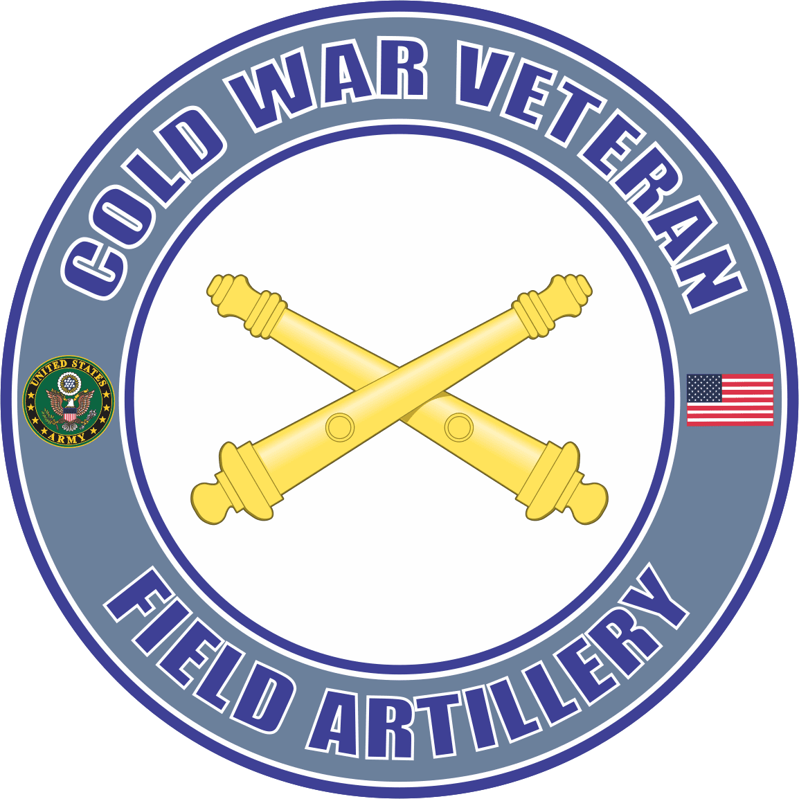 U.S. Army Cold War Field Artillery Veteran Decal