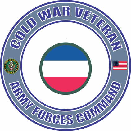 U.S. Army Cold War Forces Command Veteran Decal