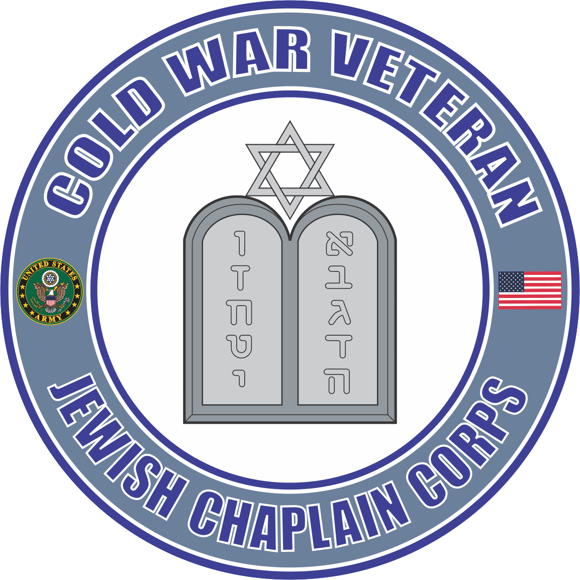U.S. Army Cold War Jewish Chaplain Corps Veteran Decal