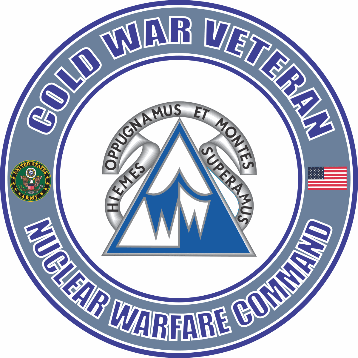 U.S. Army Cold War Nuclear Warfare Command Unit Crest Veteran Decal