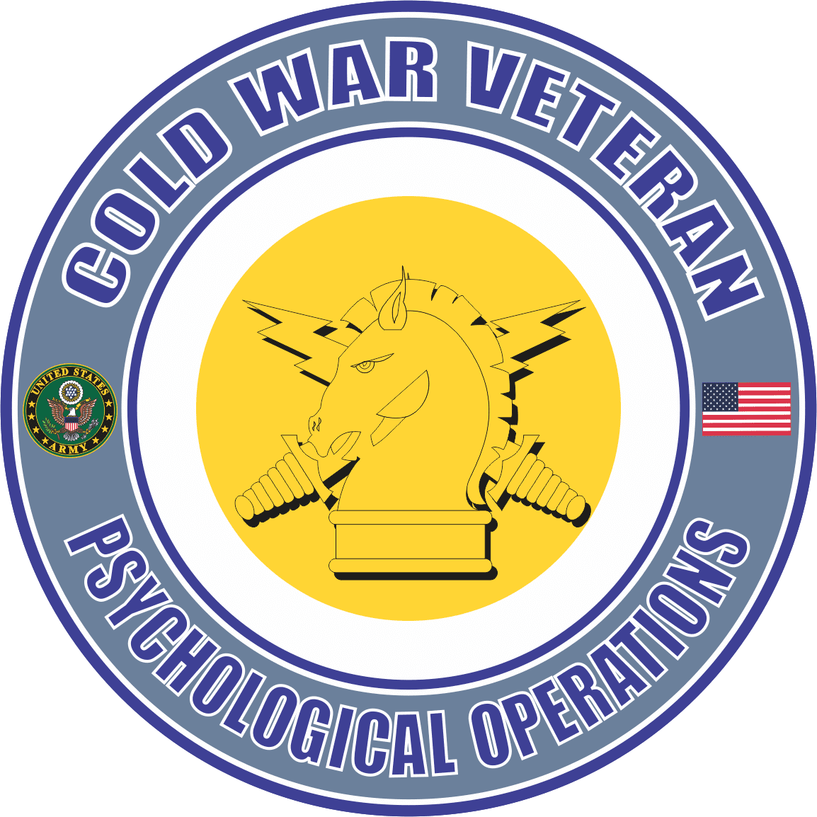 U.S. Army Cold War Psychological Operations Veteran Decal