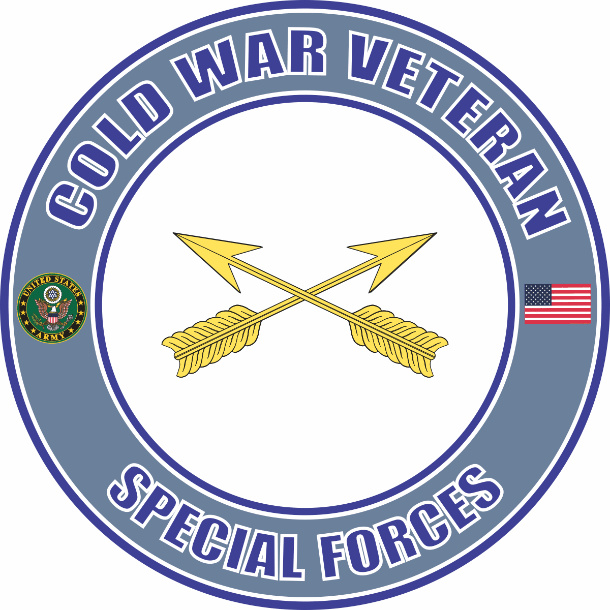 U.S. Army Cold War Special Forces Veteran Decal