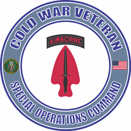U.S. Army Cold War Special Operations Command Veteran Decal