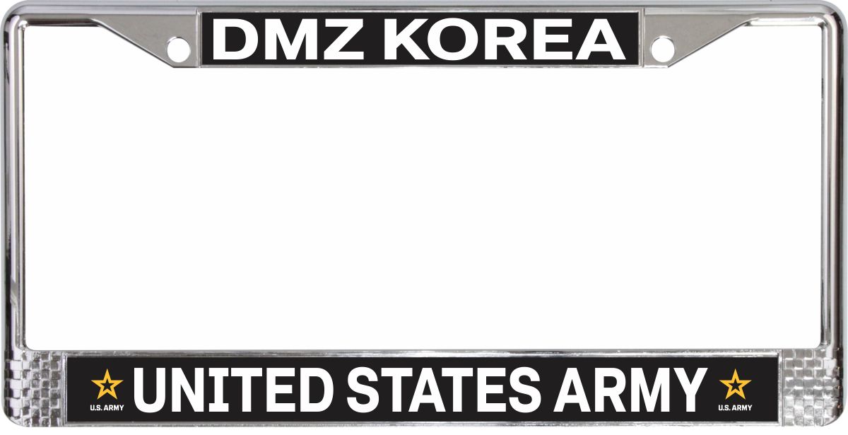 U.S. Army DMZ Korea License Plate Frame