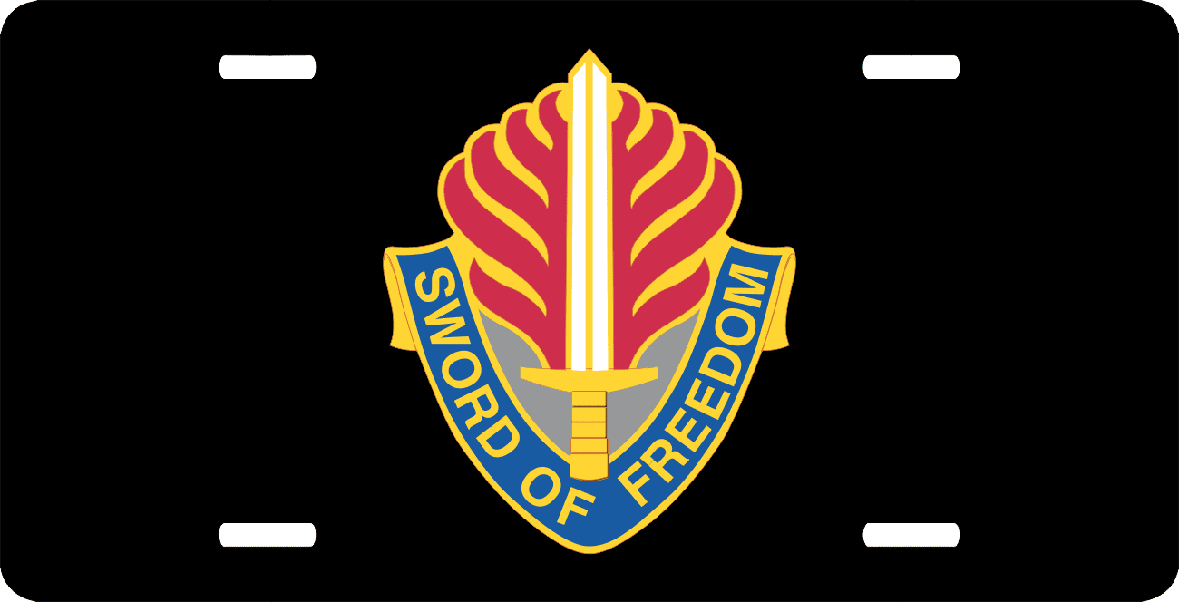 U.S. Army Europe Command Unit Crest License Plate