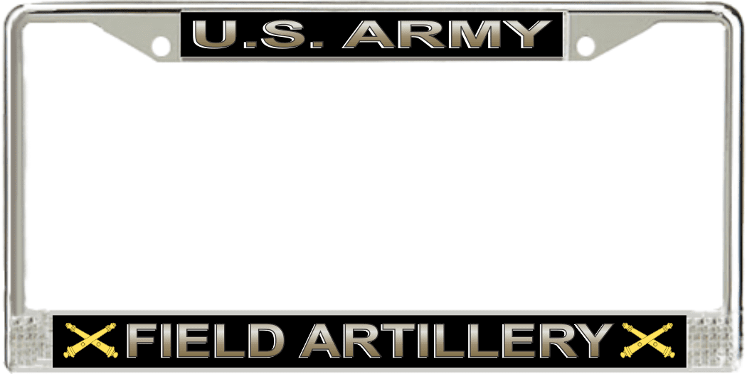 U.S. Army Field Artillery License Plate Frame