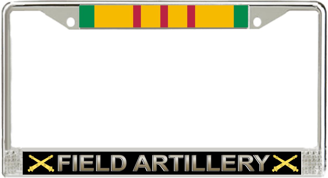 U.S. Army Field Artillery Vietnam Veteran License Plate Frame