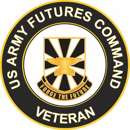 U.S. Army Futures Command Unit Crest Veteran Round Decal