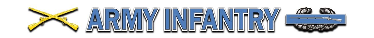 U.S. Army Infantry CIB Window Strip Decal Sticker
