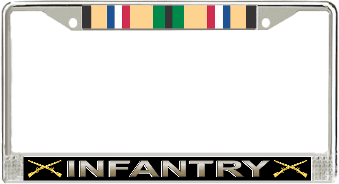 U.S. Army Infantry Gulf War Veteran License Plate Frame