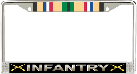 U.S. Army Infantry Gulf War Veteran License Plate Frame