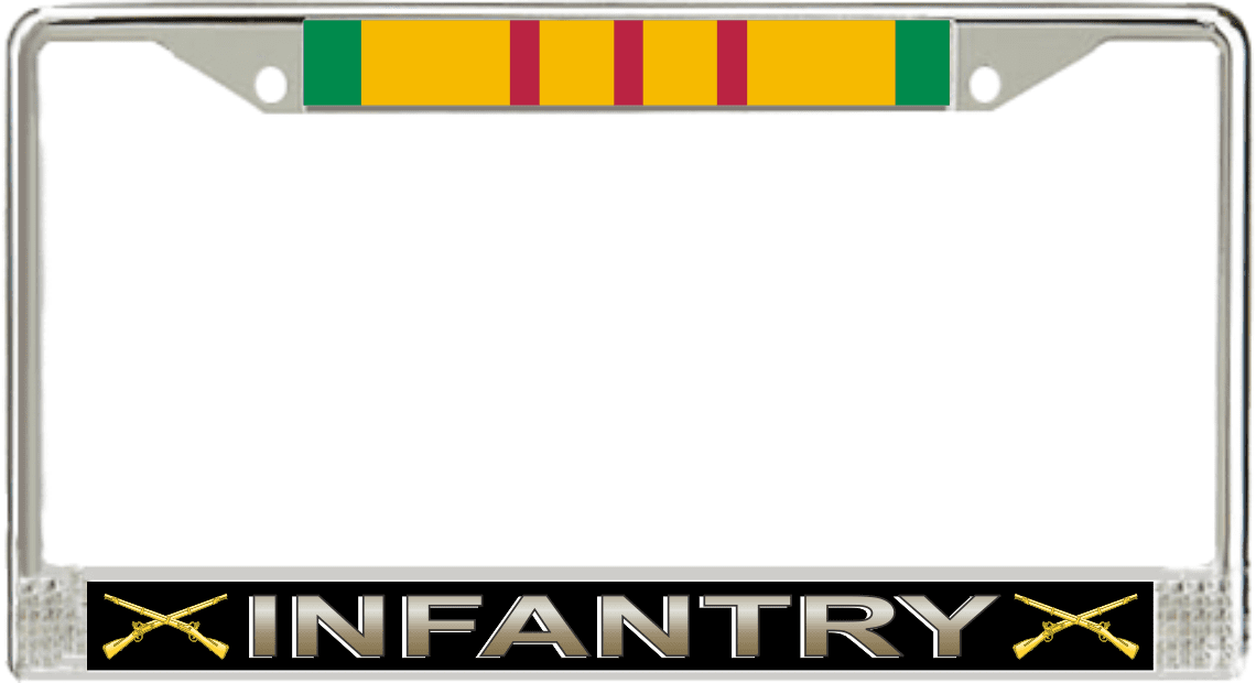 U.S. Army Infantry Vietnam Veteran License Plate Frame