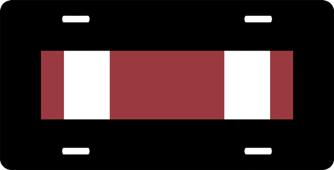 U.S. Army Meritorious Service Medal Ribbon License Plate