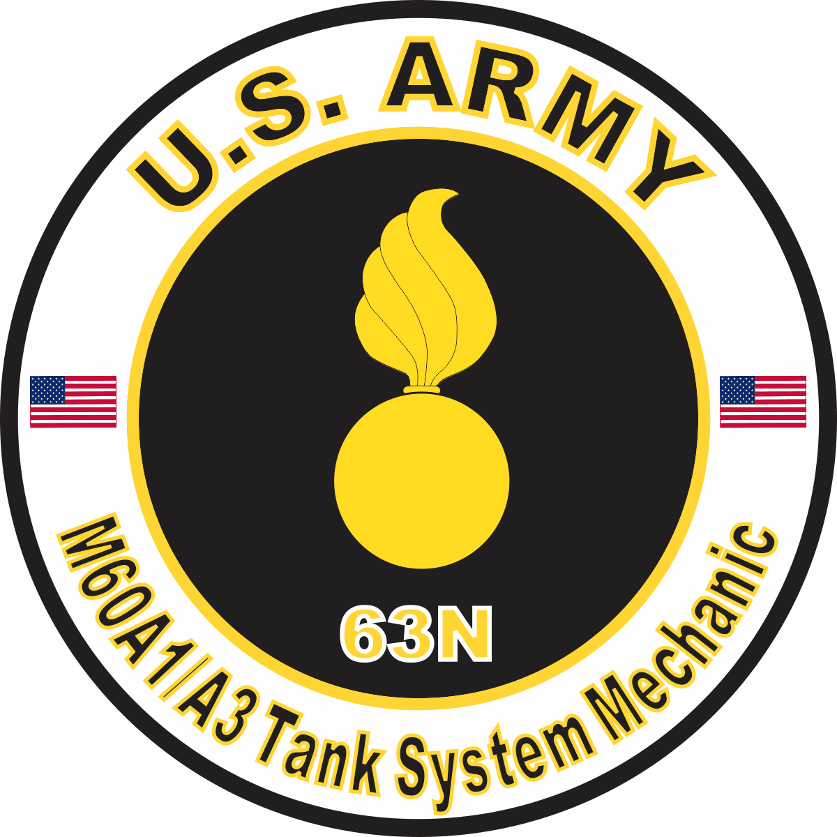 U.S. Army MOS 63N M60 A1-A3 Tank System Mechanic