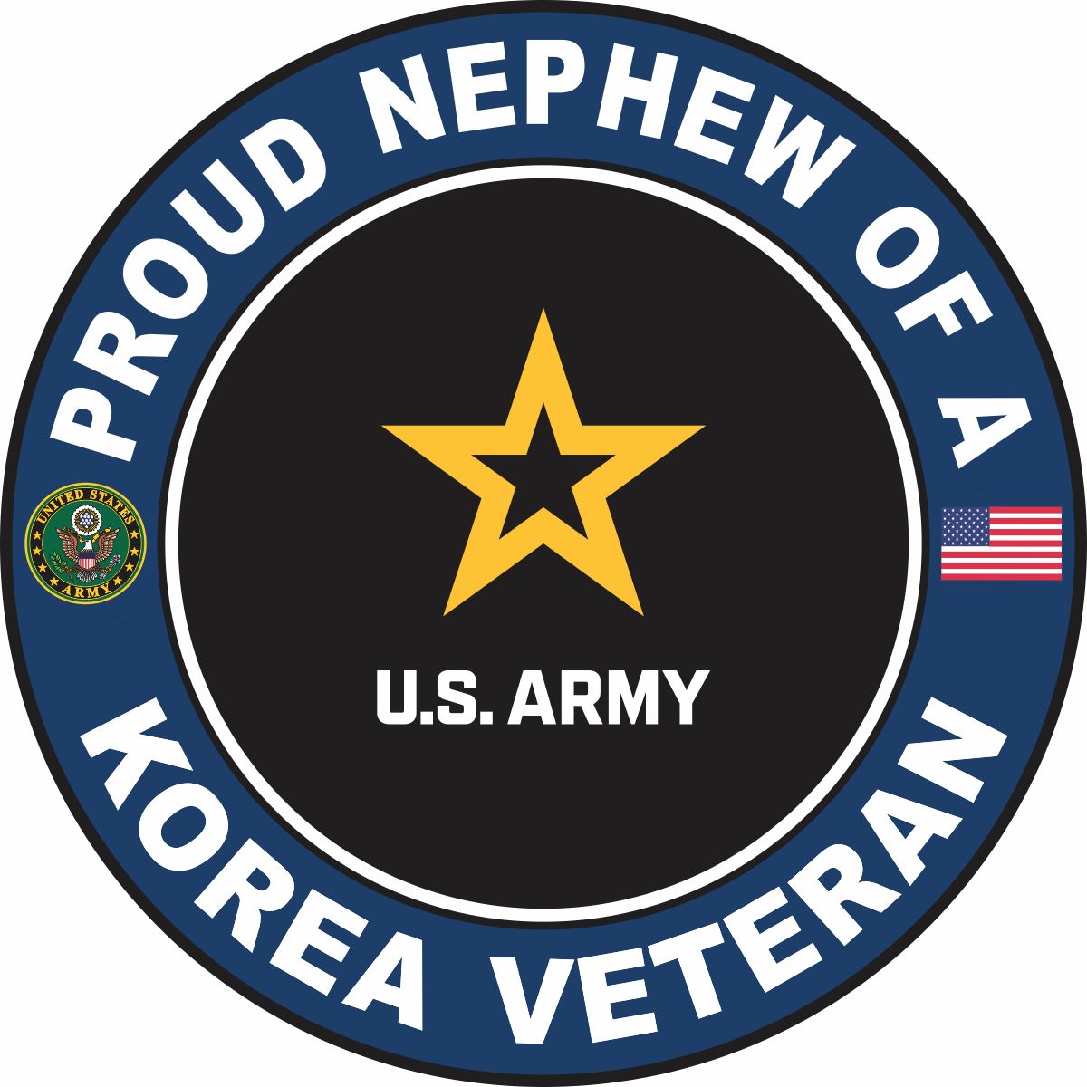 U.S. Army Proud Nephew of a Korea Veteran Decal