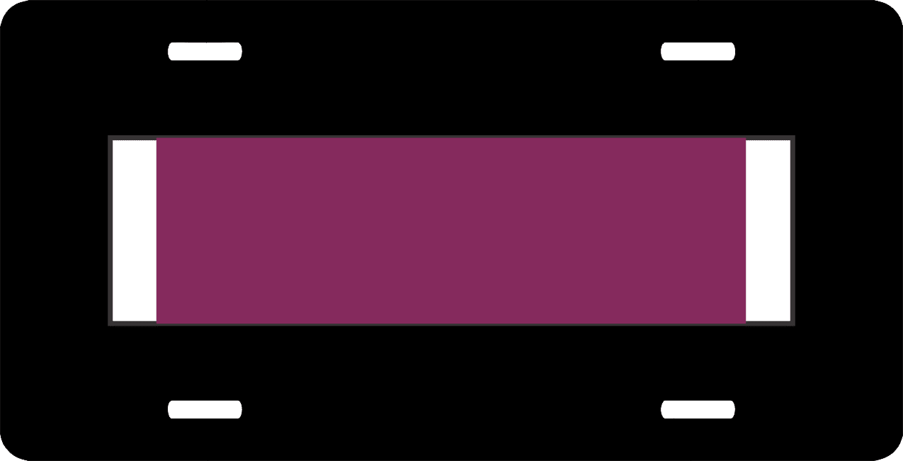 U.S. Army Purple Heart Ribbon License Plate