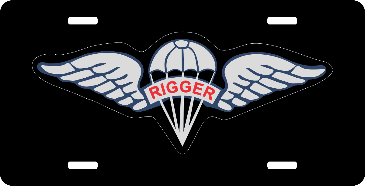 U.S. Army Rigger Wings License Plate