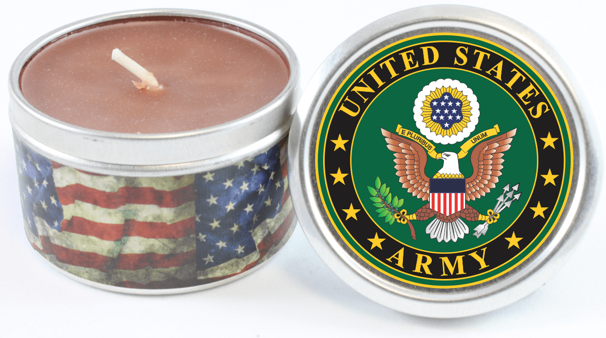 U.S. Army Emblem Scented Candles