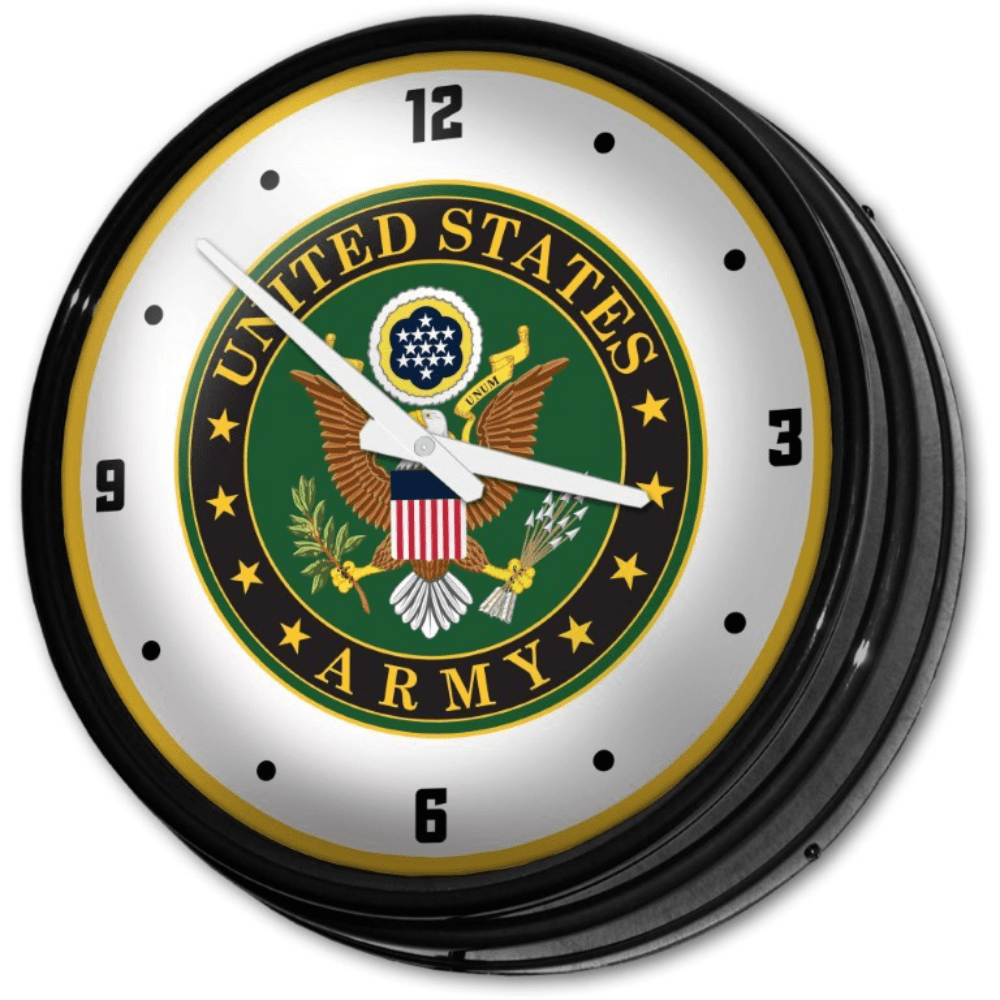 US Army: Seal - Retro Lighted Wall Clock
