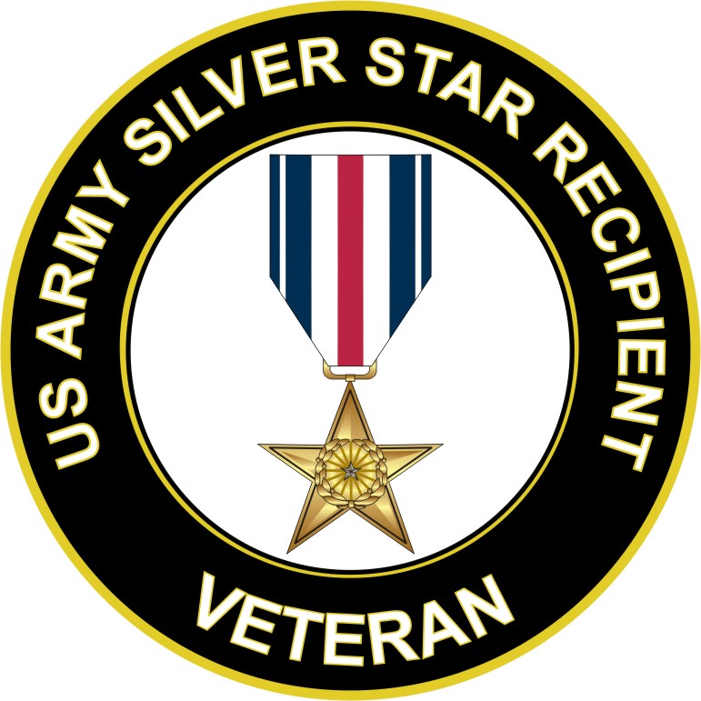 U.S. Army Silver Star Recipient Veteran Sticker Decal