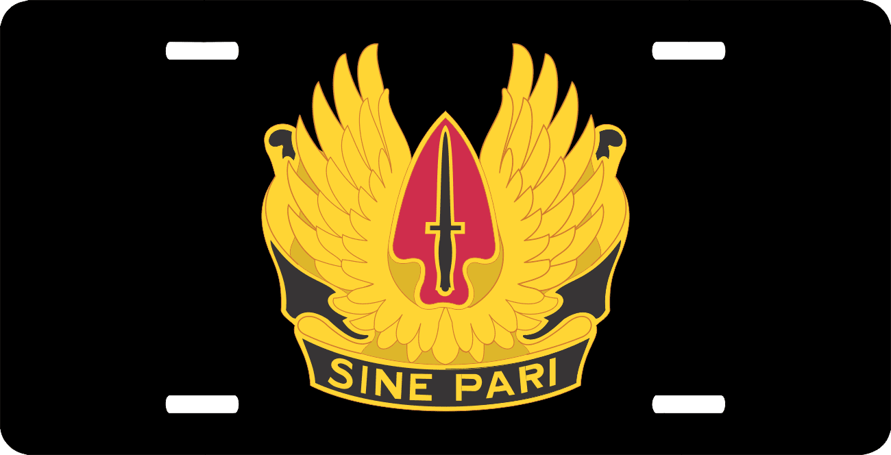 U.S. Army Special Operations Command Unit Crest License Plate