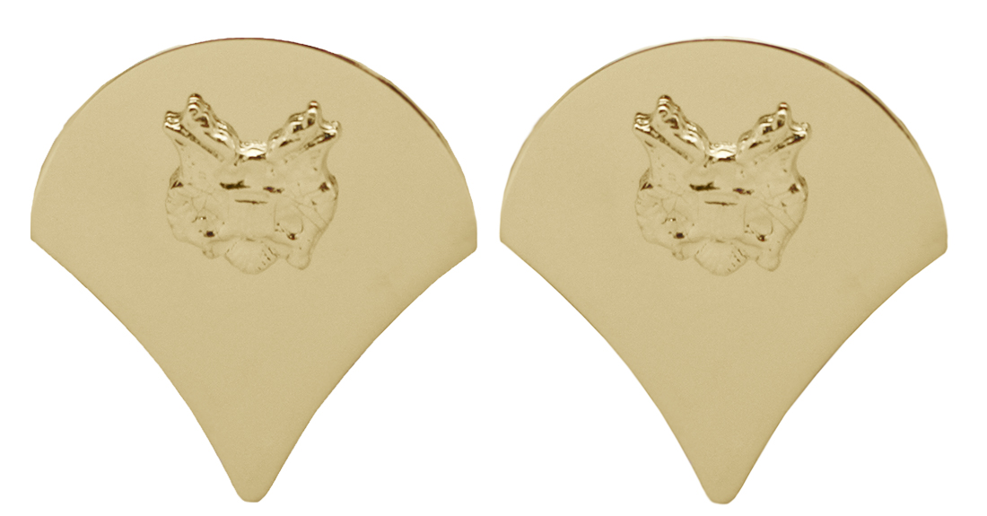 U.S. Army Specialist 4 Gold Collar Rank Insignia