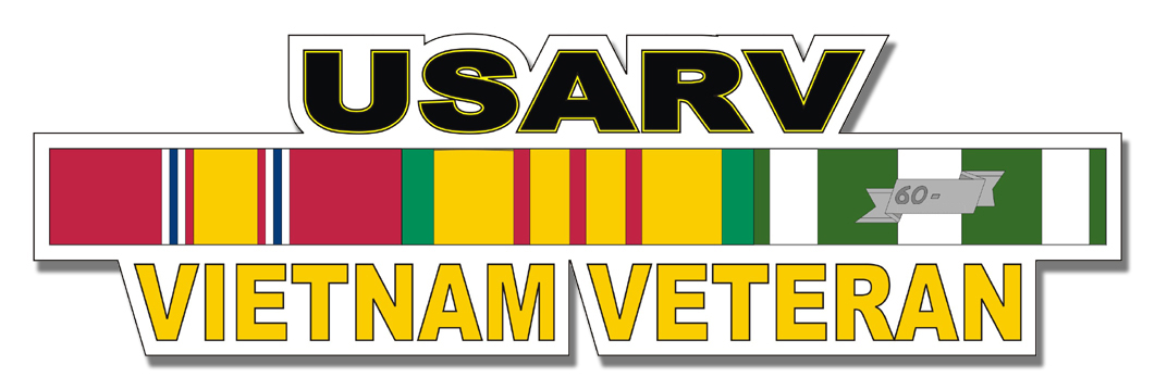 U.S. Army USARV Vietnam Veteran Window Strip Decal