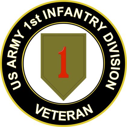 U.S. Army Veteran 1st Infantry Division Sticker Decal