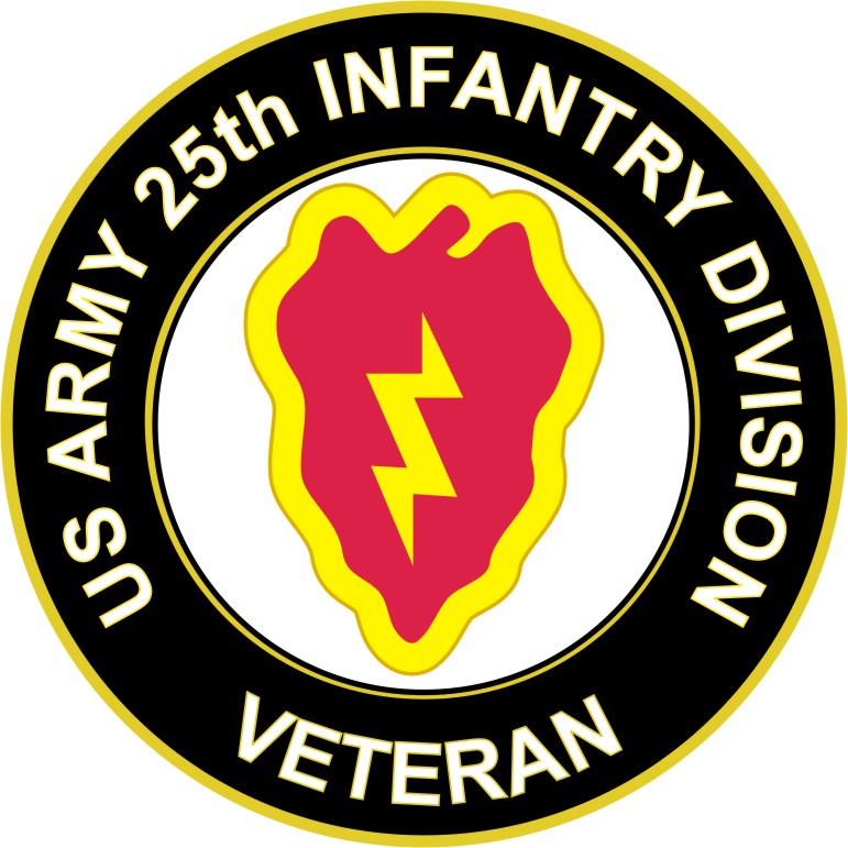U.S. Army Veteran 25th Infantry Division Sticker Decal