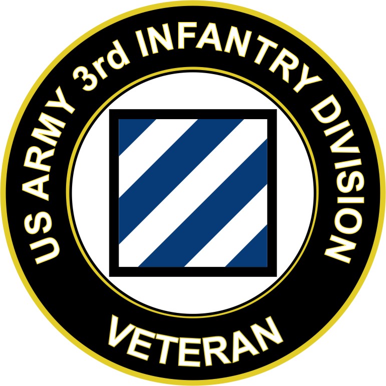 U.S. Army Veteran 3rd Infantry Division sticker decal