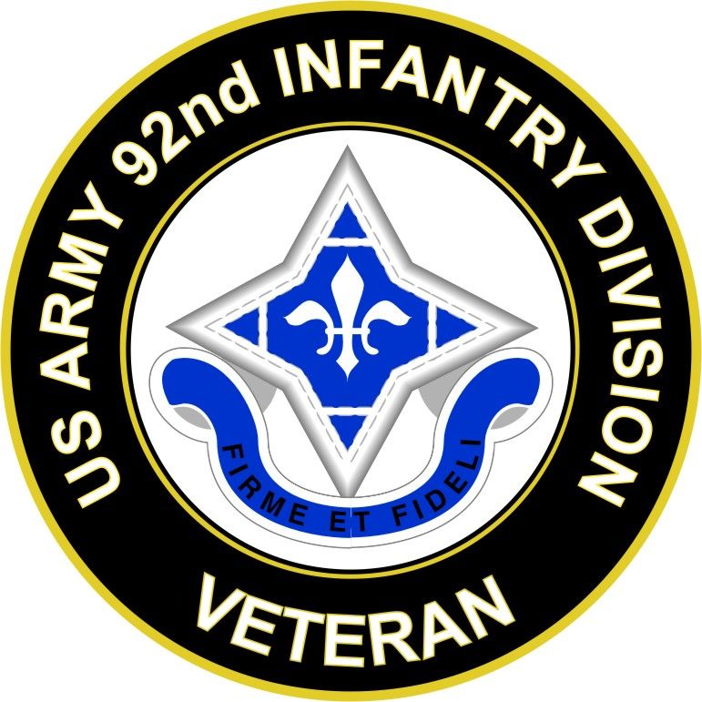 U.S. Army Veteran 92ND INFANTRY DIVISION UC Sticker Decal
