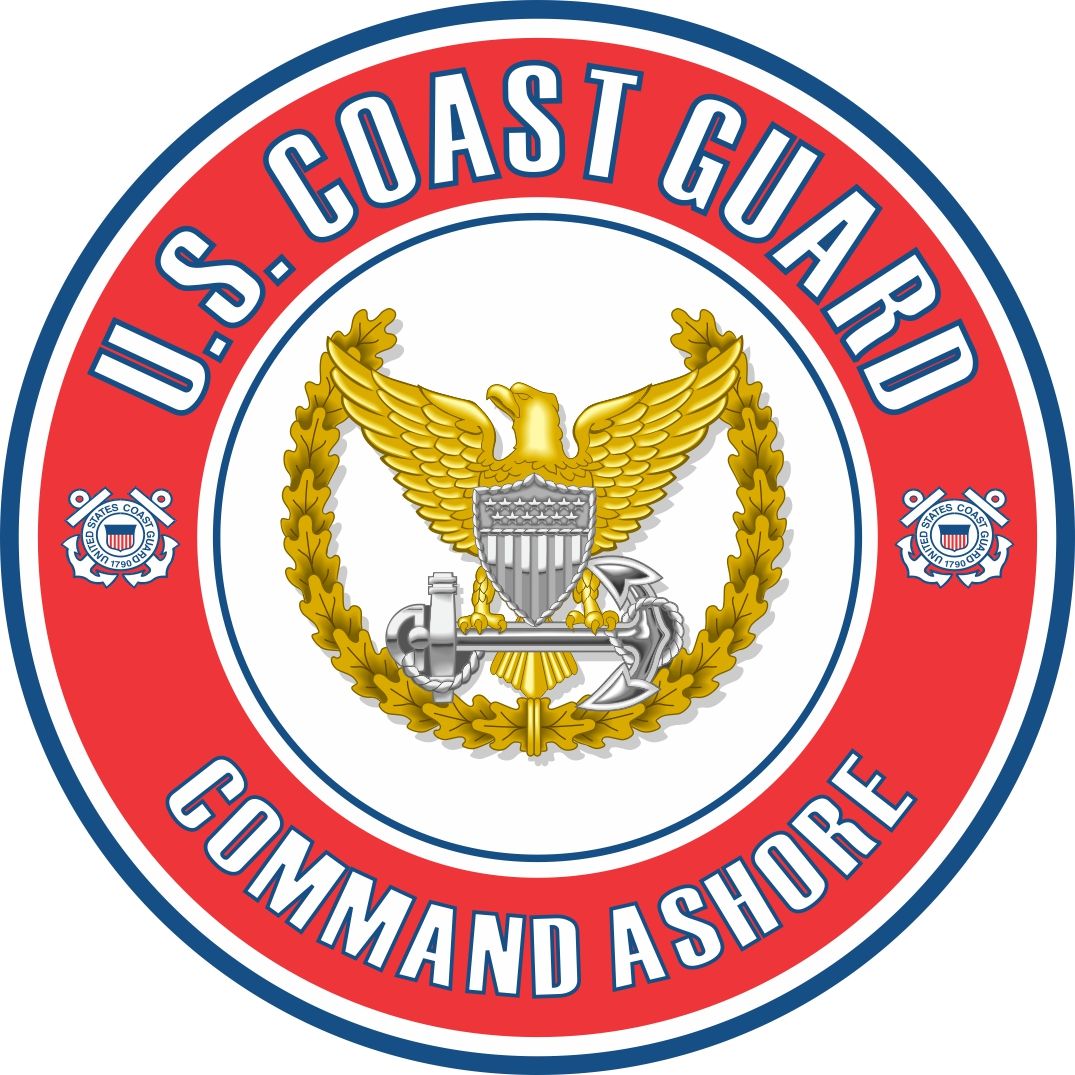 U.S. Coast Guard Command Ashore Badge Decal