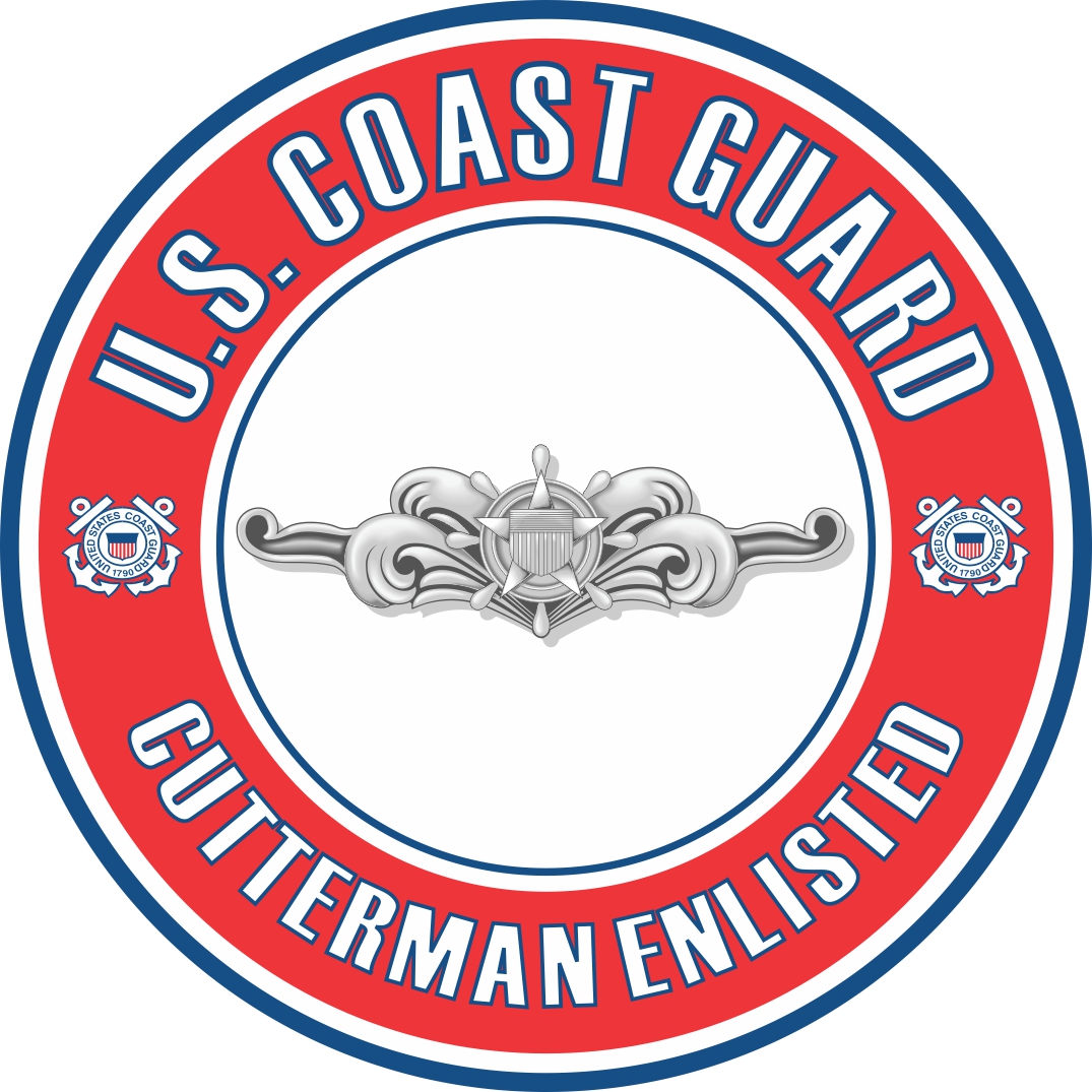 U.S. Coast Guard Cutterman Enlisted Badge Decal