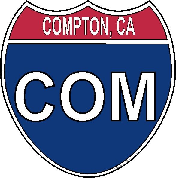 US Interstate Sticker Compton California