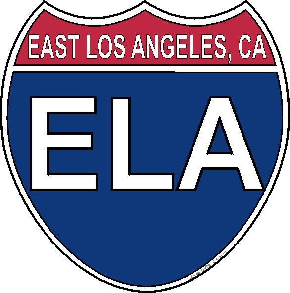 US Interstate Sticker East Los Angeles California