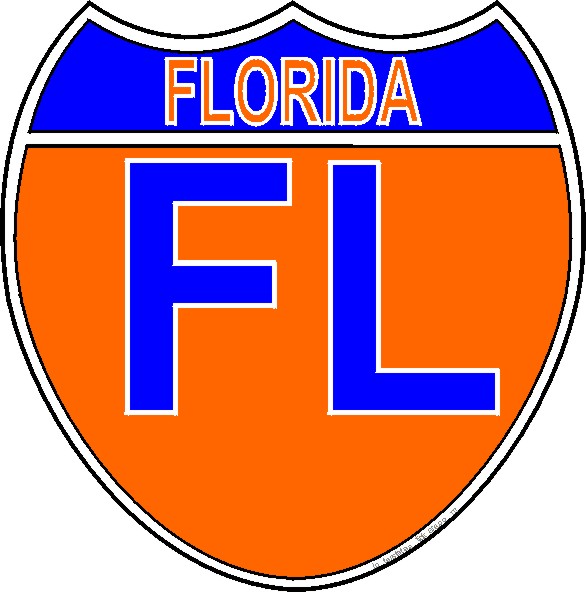 US Interstate Sticker Florida